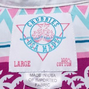 chubbies | Shirts | Chubbies Hawaiian Shirt Mens Large Flamingo Floral ...